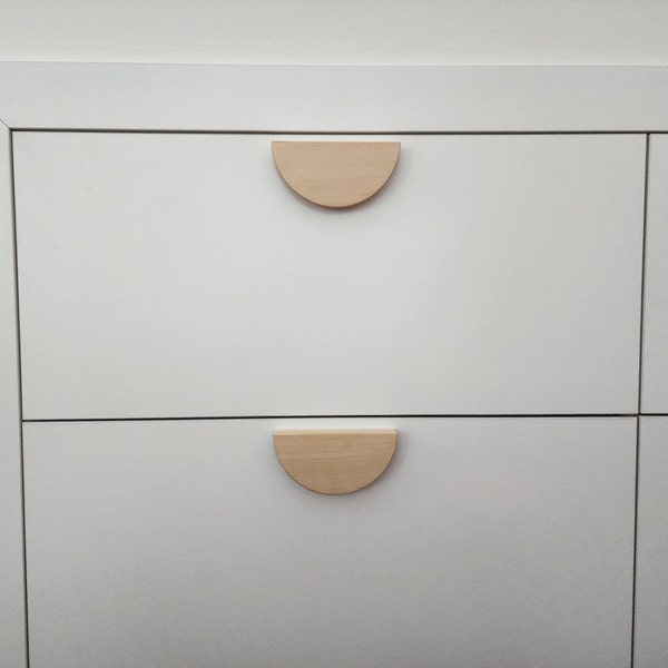 Extra-long Wooden Wardrobe Handles, Large Cabinet Pulls, Wooden Closet ...