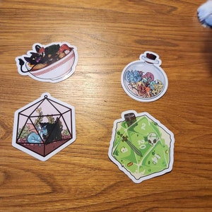 Floral Fox D20 Sticker RPG Sticker Tabletop Gaming Sticker - Etsy