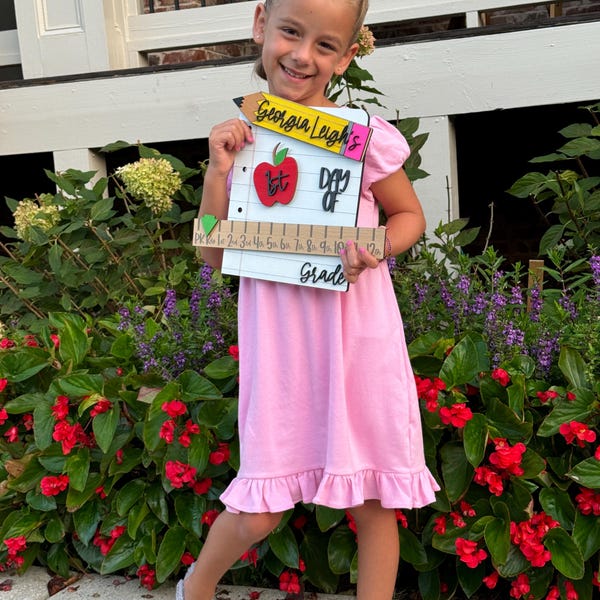 Back to School Personalized Interchangeable Sign - Etsy