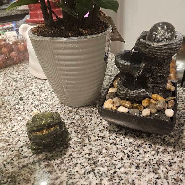 Natural Green Jade Qilin Pi Xiu Statue Feng Shui Wealth Office Desk ...