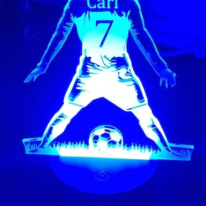 Personalized Soccer Lamp Gift Idea for Soccer Players Kids and Adults ...