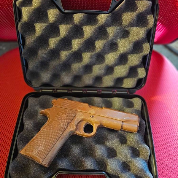 CHOCOLATE GUN - Full Size Hand-crafted Solid Milk Chocolate Handgun ...