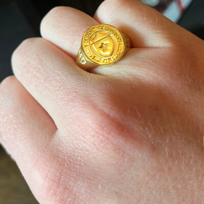 Wolf Ring Gold Wolf Ring Wolf Signet Ring 14k Gold Wolf - Etsy