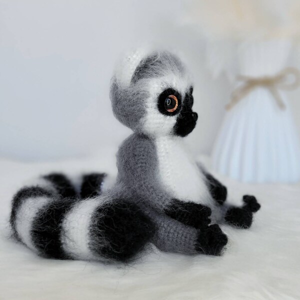 CROCHET PATTERN Lester the Lemur Crochet Amigurumi Stuffed Animal Plush ...