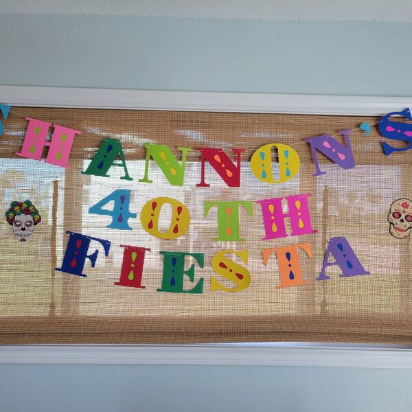 Large 40th Custom Fiesta Banner, Fiesta Party Banner, Party Banner ...