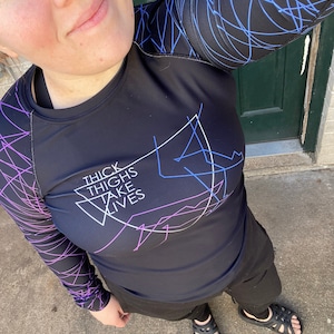 Women's Jiu Jitsu Thick Thighs Triangles Black Belt Spats - Etsy