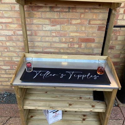Personalised Bar Runner/bar Mat/beer Mat Barware for Man Cave or Home ...