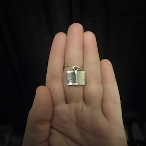 Silver Open Book Necklace Silver Pewter Open Book Charm on a Delicate ...