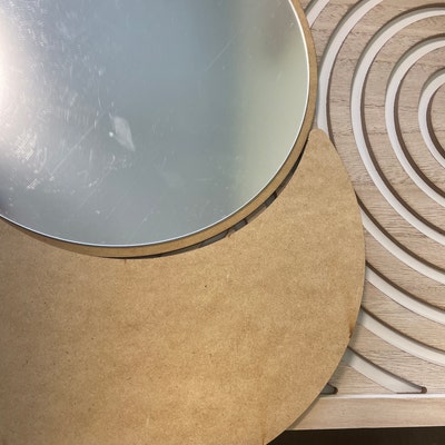 Moon Phase Mirror Set Moon Decoration Boho Wall Decor Wooden Moon Phase ...