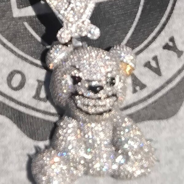 925 Silver 14K Gold Plated Cartoon Men's Pendant, Custom Cartoon ...