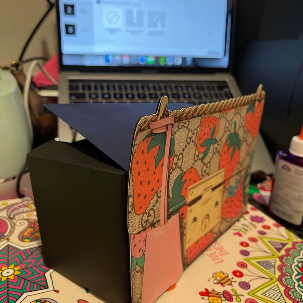 Box Template. 4x4x4 Box Made From 12x12 Cardstock. Gift Box. Diy Box ...