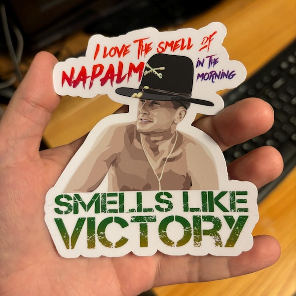Apocalypse Now Vinyl Sticker | Robert Duvall | Smells Like Victory ...
