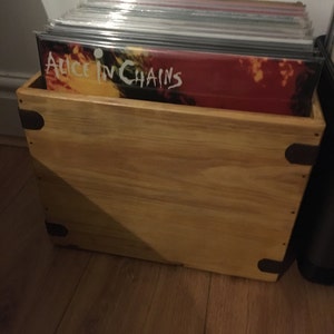 Retro Record Box Handcrafted Vintage Style Vinyl Album Crate - Etsy