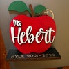 Personalized Apple Name Plate, Teacher Name Plate, Back to School ...