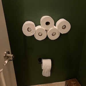 Wave Toilet Paper Holder Toilet Tissue Shelf Wall Rack Bathroom Tissue ...