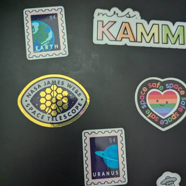 Solar System Postage Stamp Stickers Planet Stickers Fun Planet Stickers ...