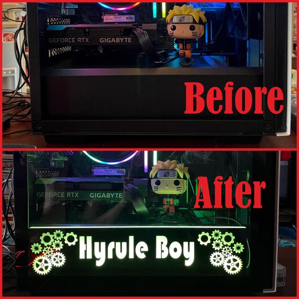 Personalized Gaming Computer RGB Plate,gaming Pc Mods, Custom Pc RGB ...