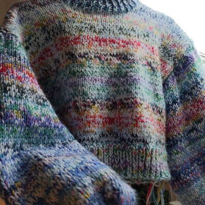 Hand Knitting Pattern the Jupiter Jumper - Etsy