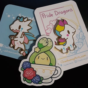Trans Pride Dragon Enamel Pin - Etsy