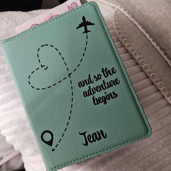 Personalized Leather Passport Holder, Custom Passport Case, Gift for ...