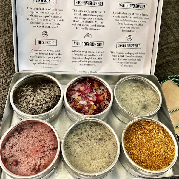 Gourmet Baking Salt Kit: Sweet & Savory Flavors - Etsy