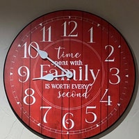 Carolina Navy Wall Clock - Etsy