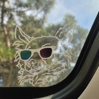 Long Haired Dachshund Decal FULL BODY, Dog, Vinyl Decal, Car Decal ...