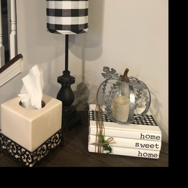 Seasonal Stamped Book Stack Set - Etsy