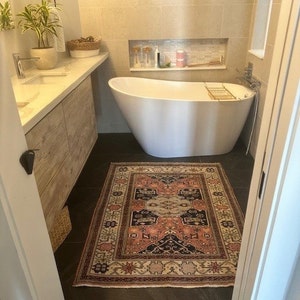 2x12 Red Runner Rug, Bohemian Rug, Anatolia, Rustic Runner Rug, Oushak ...