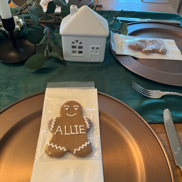 Gingerbread Cookies (personalized/ Individually Sold & Bagged) up to ...