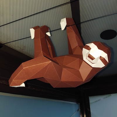 Doberman Stand & Sit Papercraft, Dog Low Poly, Papercraft, Papercraft ...