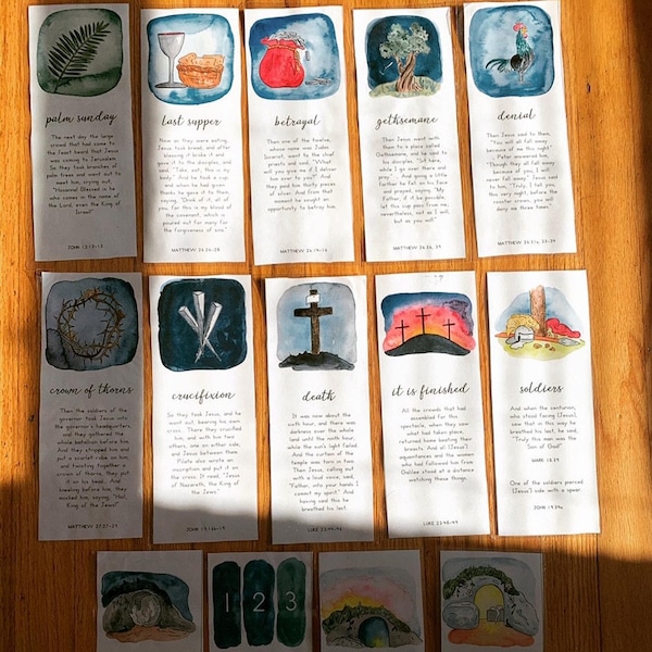 Easter Story Cards - Etsy