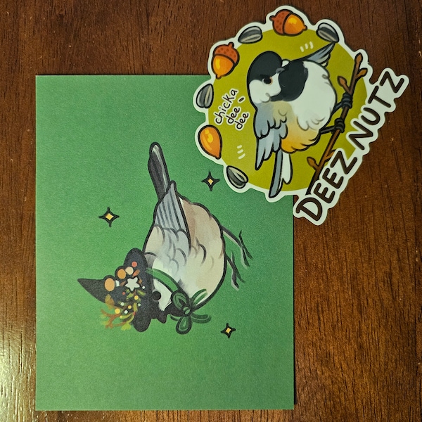 Chickadeez Nuts Sticker - Etsy