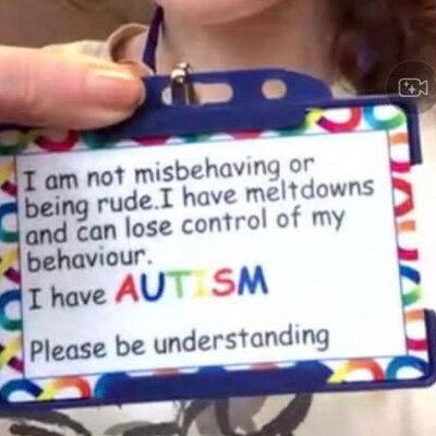 Autism Awareness ID Card and Lanyard - Etsy