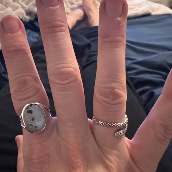 Natural Pink Rhodochrosite Gemstone Ring 925 Sterling Silver Ring ...