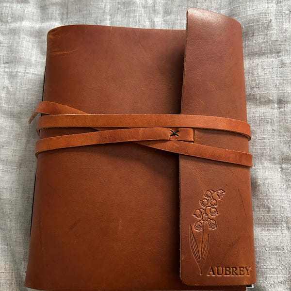 Personalized Leather Music Journal | Musicians Stave Notebook / Song ...
