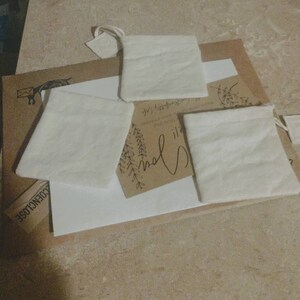 Reusable Tea Bags Unbleached Organic Cotton - Etsy