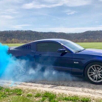 3LB Premium Burnout Gender Reveal Simple Black Tire Pack in Pink Blue ...