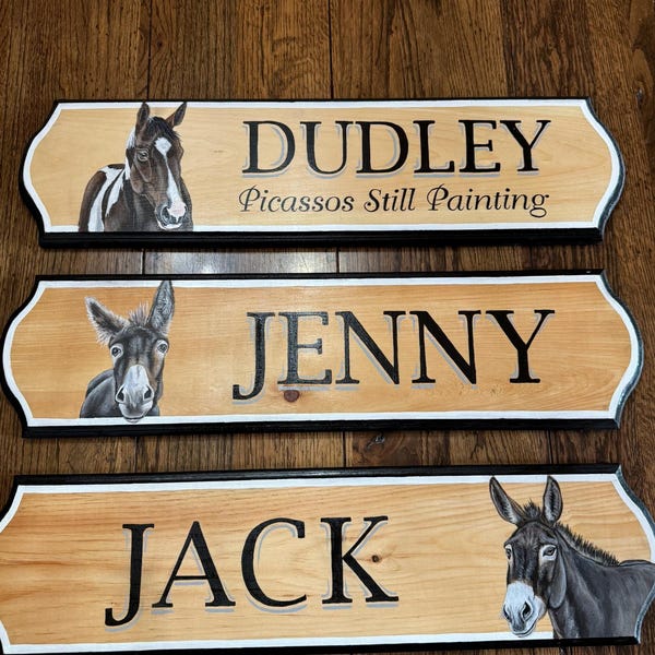 Hand Painted Stall Sign - Etsy