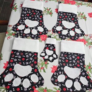 Animal Paw Stocking Sewing Pattern & Tutorial Christmas Holiday Easy ...