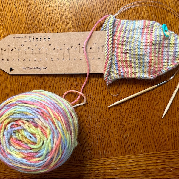 Toe2toe Knitting Tool for Sock Knitting, Kitchener Stitch and Bind off ...