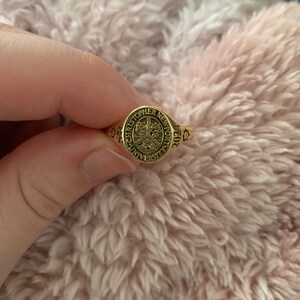 14k Solid Gold Signet Ring-engraved Ring-gold Ring-customized - Etsy