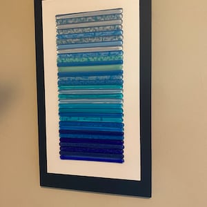 Modern Glass Art Green Wall Art 3D Wall Art Glass Art Fused - Etsy