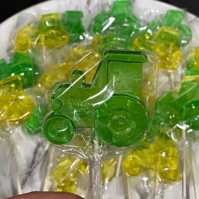 12 Tractor Party Lollipops - Etsy