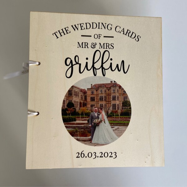 Wedding Card Book | Wedding Card Keepsake Personalised Wedding Guest ...