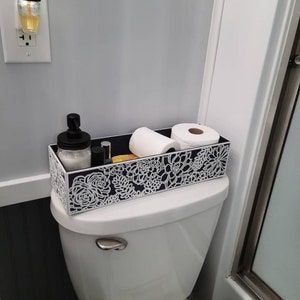 Toilet Tank Box, Bathroom Toilet Storage, Storage Box, Toilet Tank Tray ...