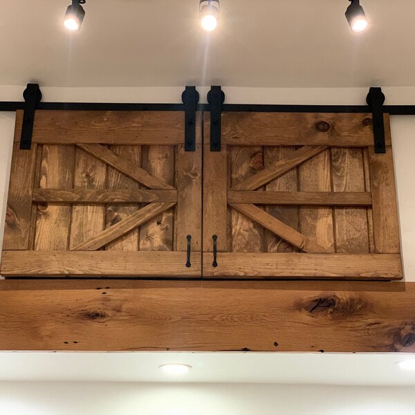 X Brace Barn Door Custom X Sliding Wooden Door Farmhouse Style Rustic ...