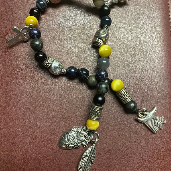 Anubis Prayer Beads, Pagan Prayer Beads, Egyptian Mythology, Anubis ...