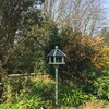 Bird Table, Country Cream Hexagonal Bird Table, Birdhouse With a ...