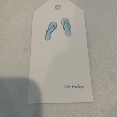 Gift Tags Ballet Pink Gift Tag Wavy Edge Tag Favor Tag Pink Baby Shower ...